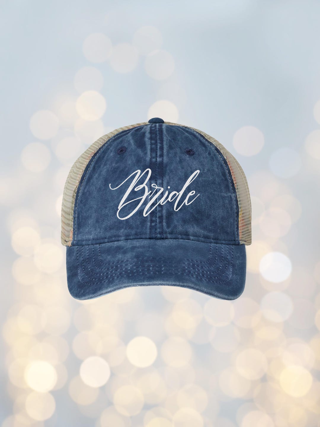 Custom Bride Hat Embroidered Cap Beach Bachelorette Weekend Wedding ...