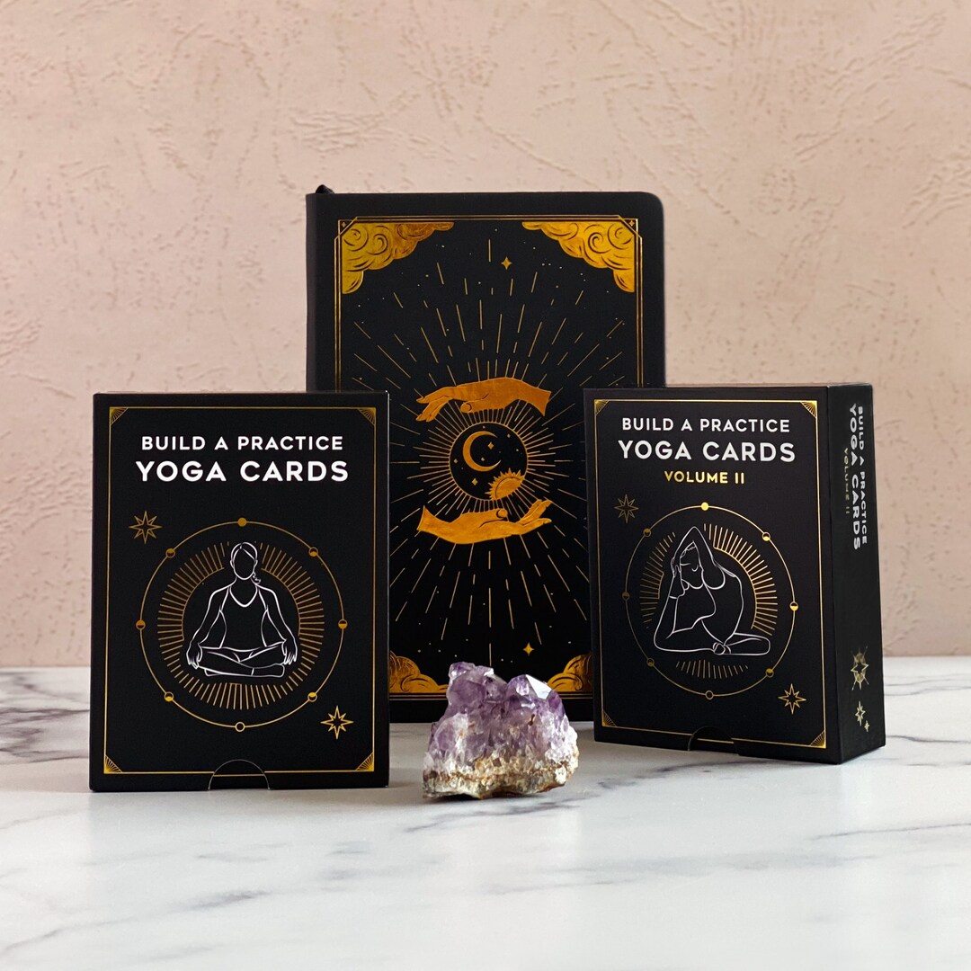 Yoga Cards, Volume II & Lined Journal Bundle Mindfulness Gift Yoga ...