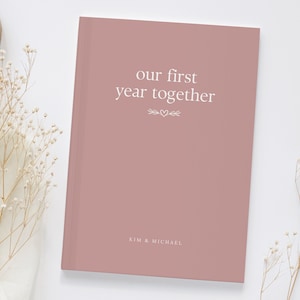 Personalized Journal 1st Anniversary Gift Couples Journal First ...