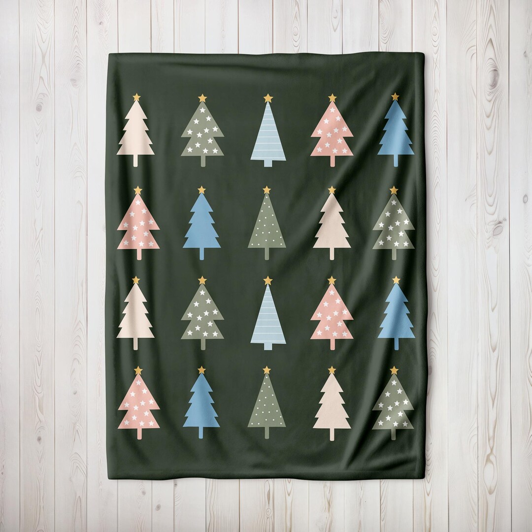 Christmas Tree Blanket Holiday Throw Living Room Blanket Christmas ...
