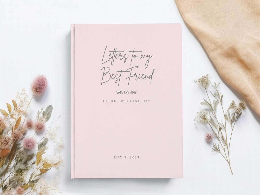 Best Friend Wedding Gift for Her Personalized Wedding Journal to My ...