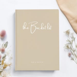 Bucket List Journal Custom Bucket List Book First Anniversary Gift for Couples 1st Anniversary ...