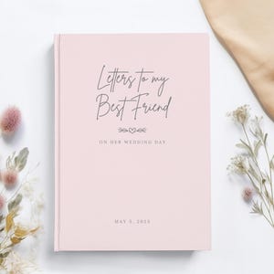 Best Friend Wedding Gift for Her Personalized Wedding Journal to My ...