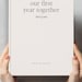 Personalized Journal 1st Anniversary Gift Couples Journal First ...