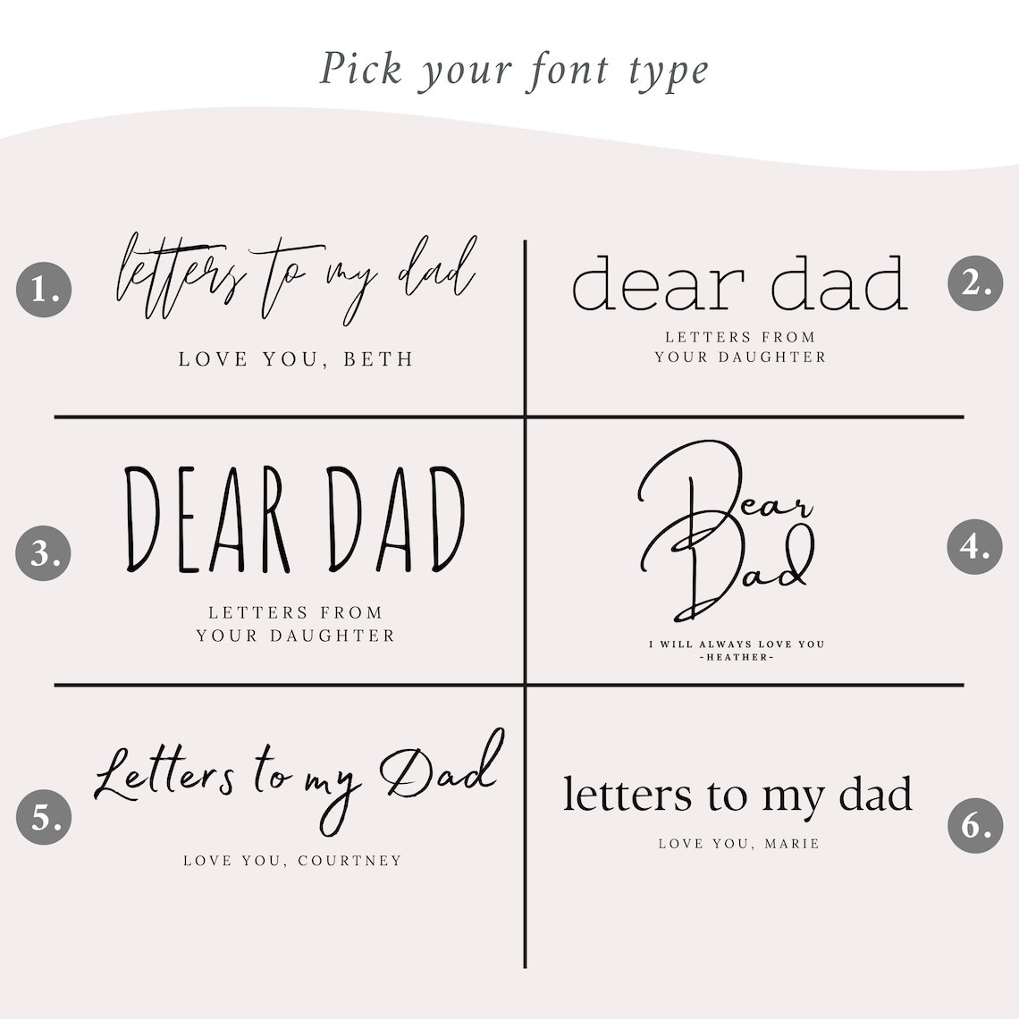 Dear Dad Journal Letters to My Dad Notebook Personalized Journal Custom ...