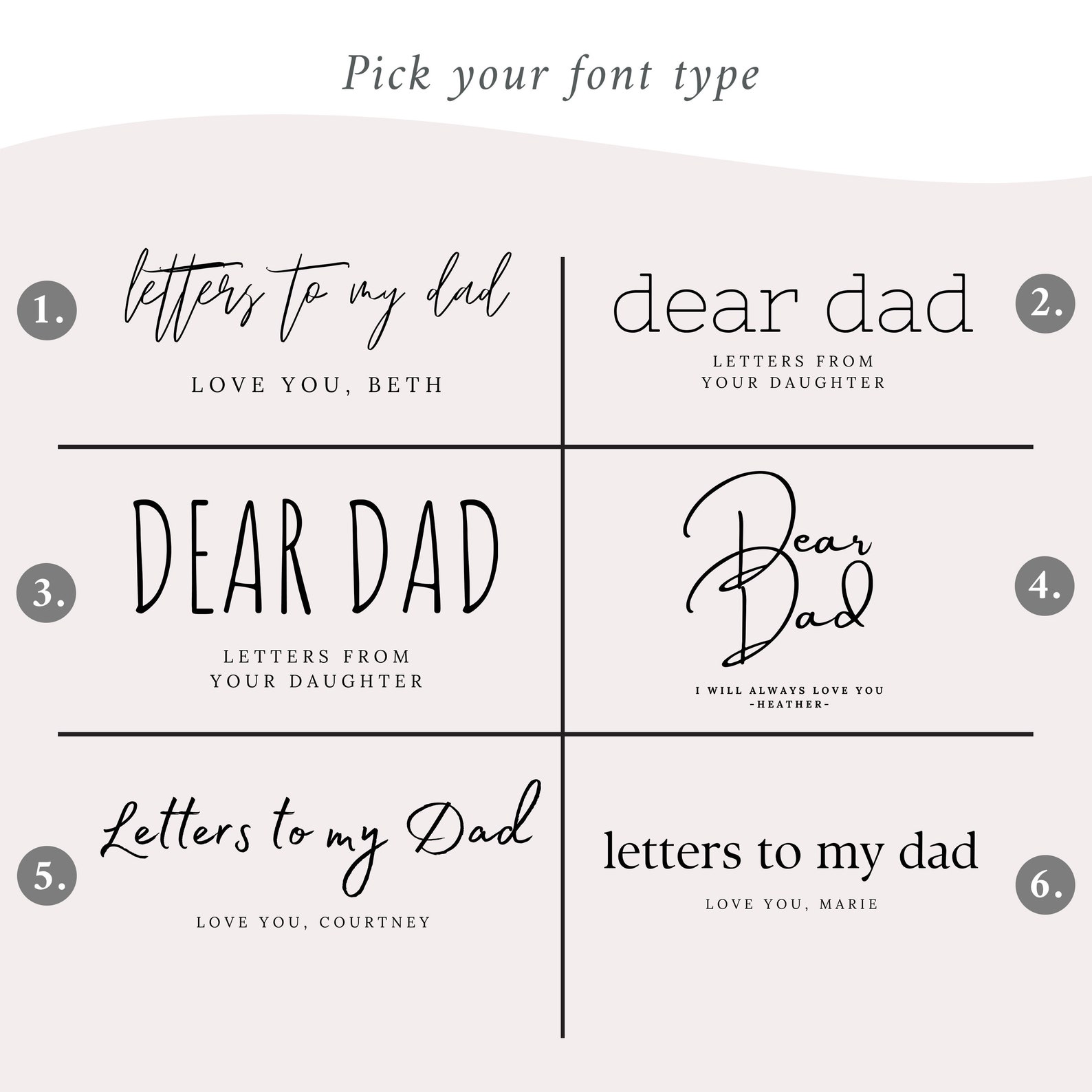 Dear Dad Journal Letters to My Dad Notebook Personalized Journal Custom ...