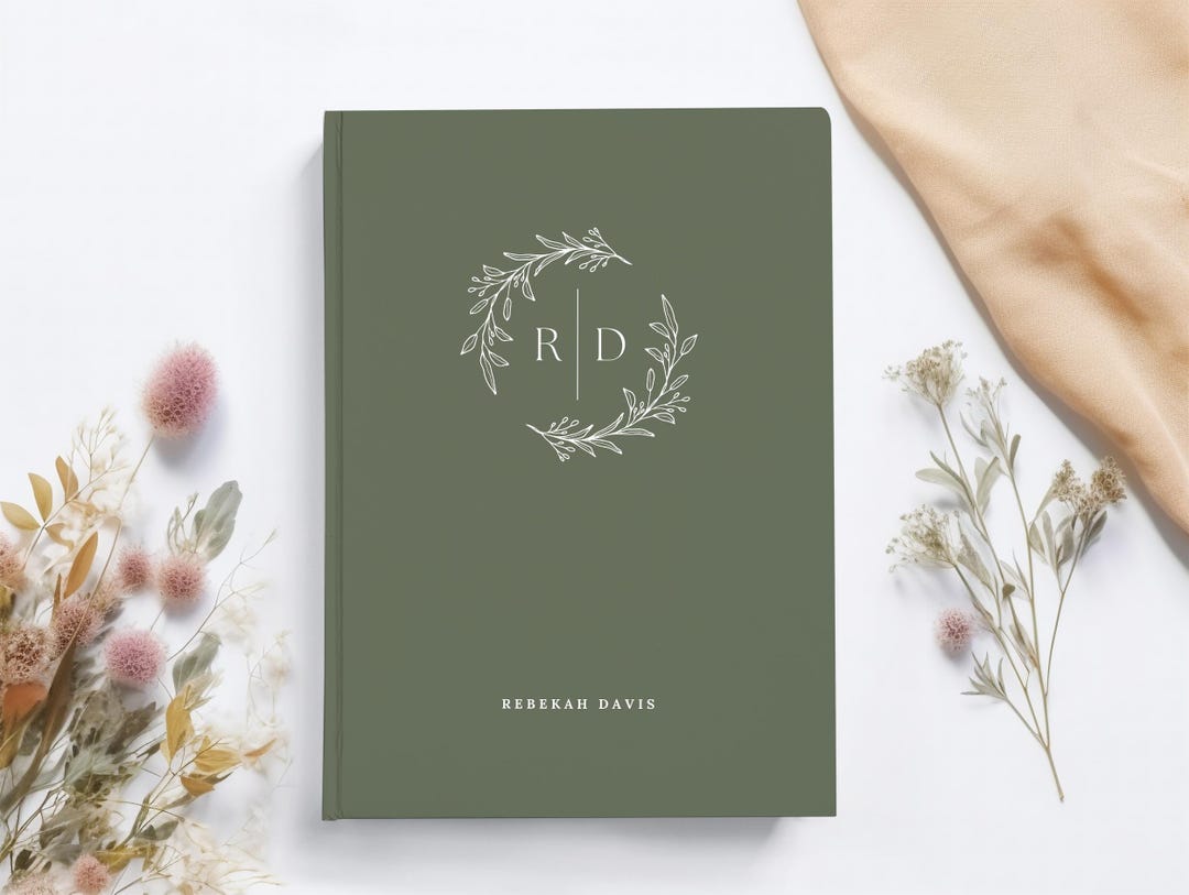 Monogrammed Journal Custom Notebook Personalized Gift for Friend Name ...