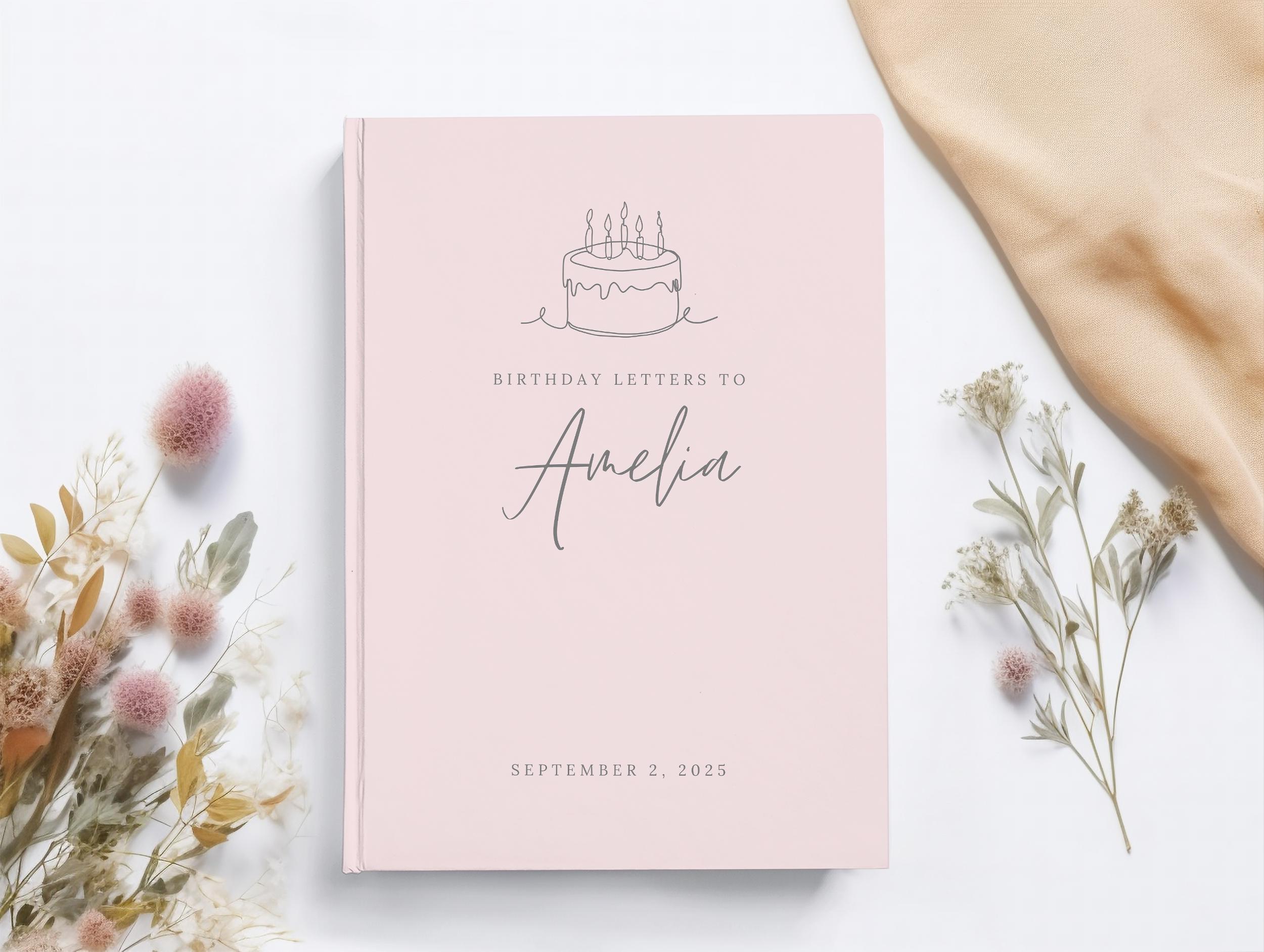 Custom Birthday Guest Book Birthday Letters 30th Birthday Party ...