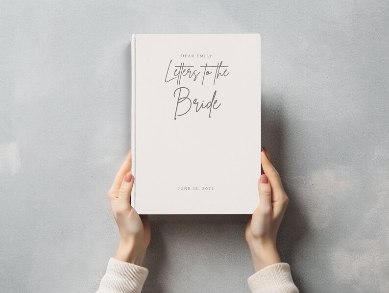 Letters to the Bride Book Bridal Shower Gift From Bridal Party to Bride ...