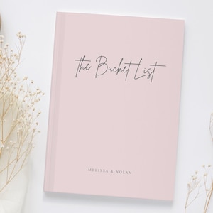 Bucket List Journal Custom Bucket List Book First Anniversary Gift for Couples 1st Anniversary ...