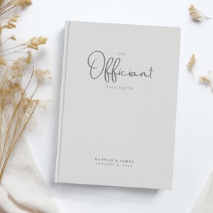 Wedding Officiant Book Custom Officiant Notebook Wedding Gift for ...