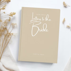 Letters to the Bride Book Bridal Shower Gift From Bridal Party to Bride ...