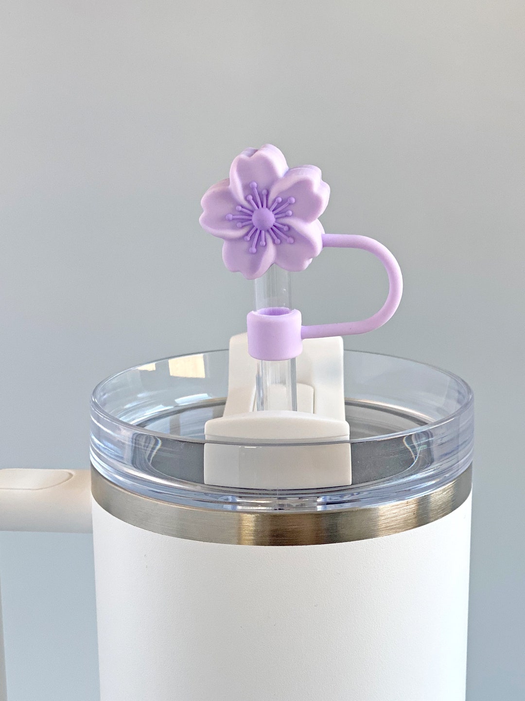 Flower Straw Topper Cup Accessories Hawaiian Flower Straw Cover ...