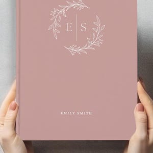 Monogrammed Journal Custom Notebook Personalized Gift for Friend Name ...