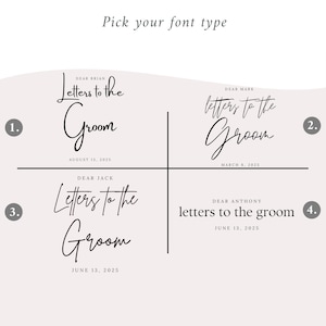 Letters to the Groom Book Bachelor Party Gift Groom Gift Guest Book ...