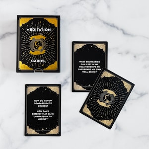 Meditation & Journaling Prompt Cards Mindfulness Gifts - Etsy