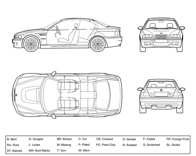 Customizable Customer Vehicle Intake Form page 1 Digital Download - Etsy