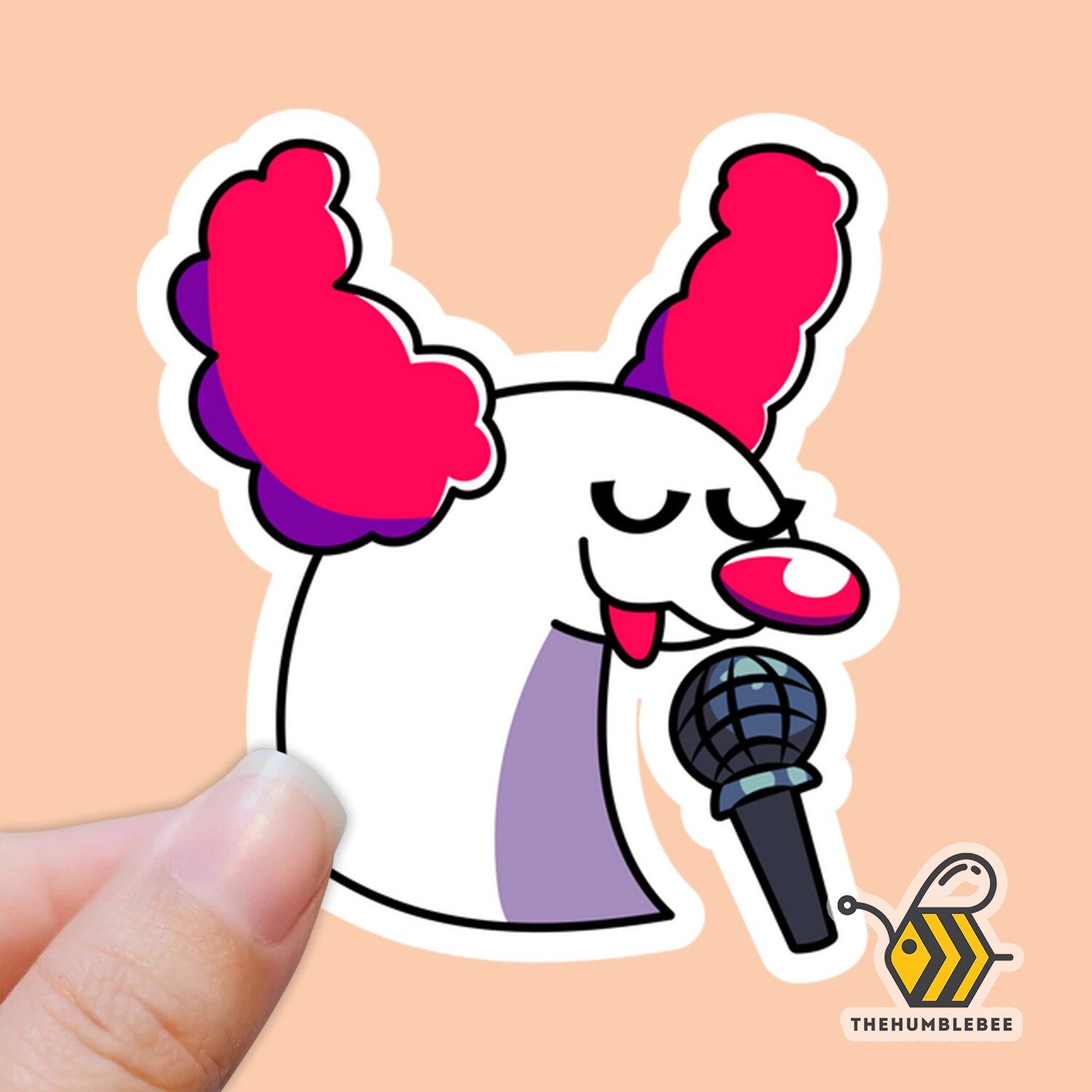 Friday Night Funkin' Clowfoe Sticker FNF Bottle Laptop - Etsy