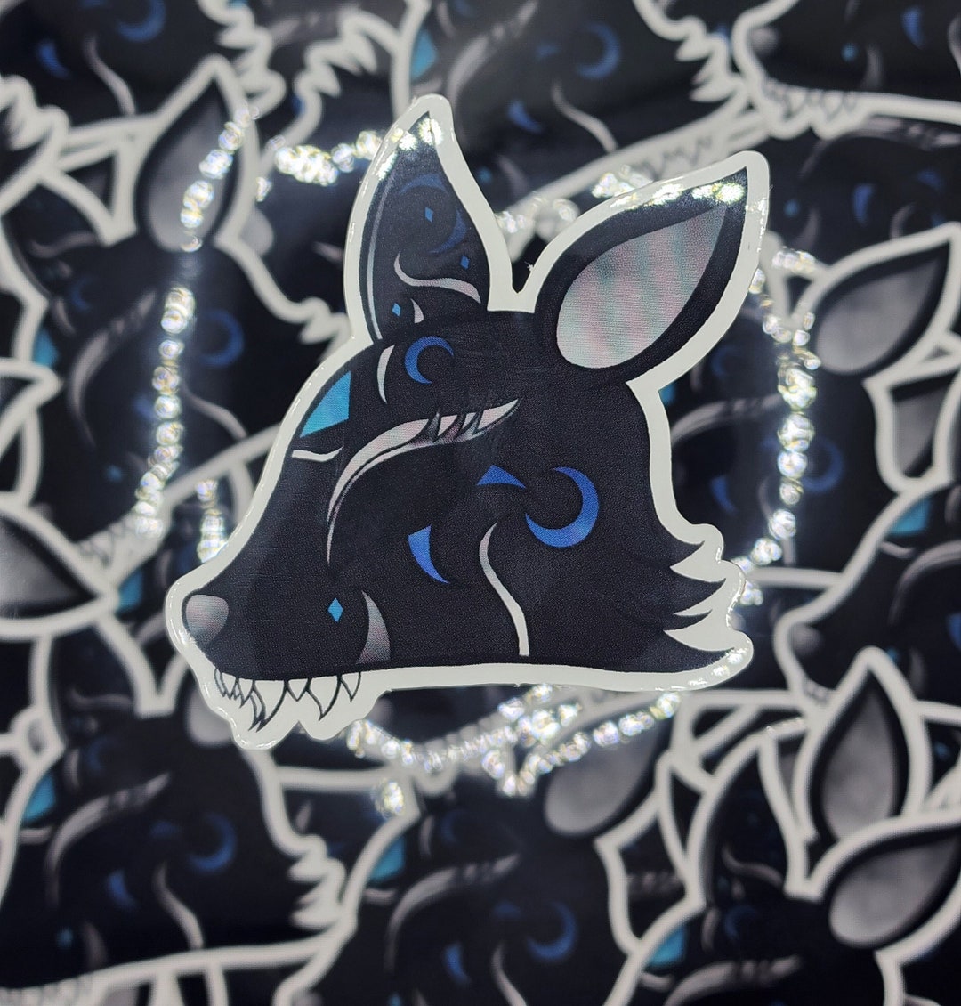 Moon Fox Mask Sticker - Etsy