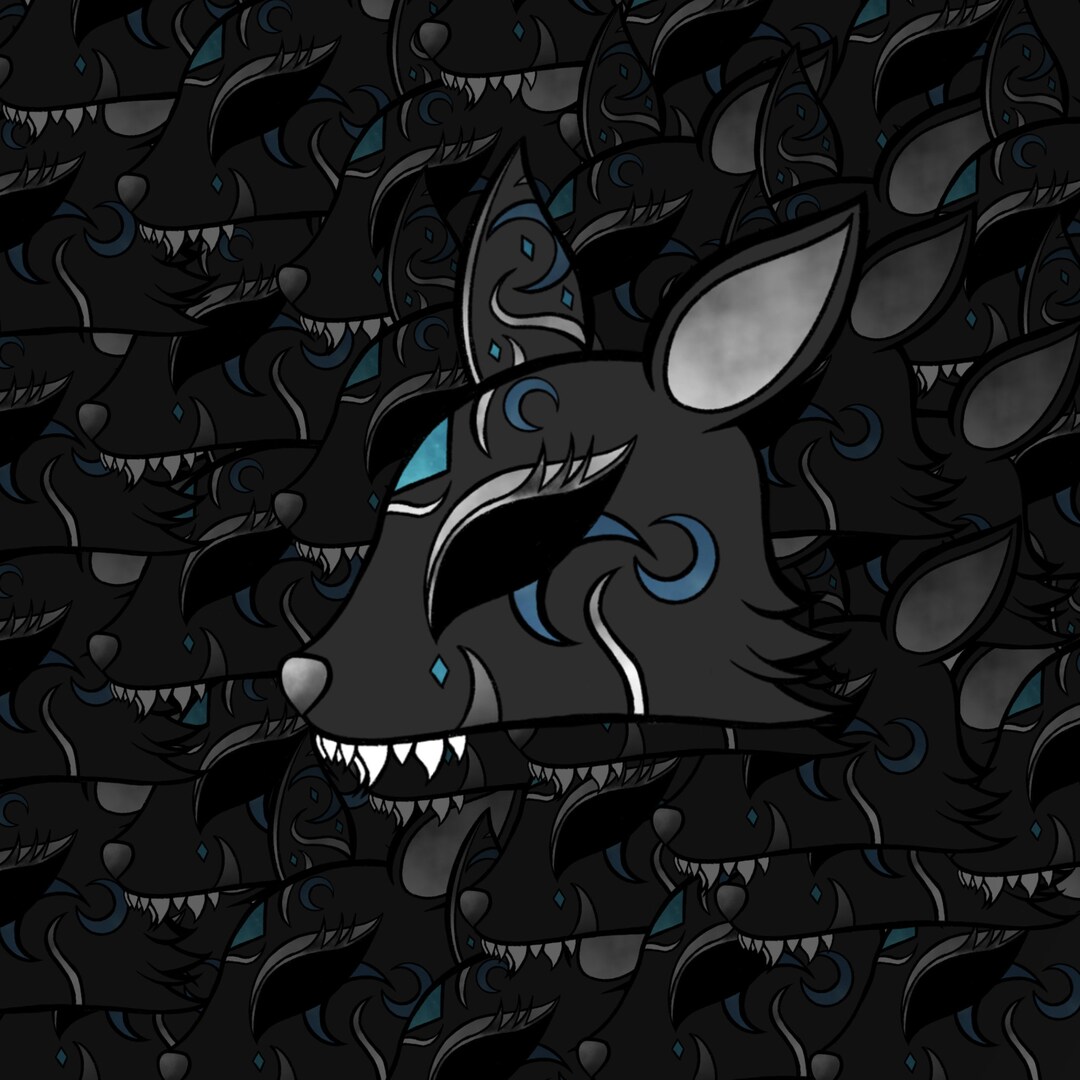 Moon Fox Mask Sticker - Etsy