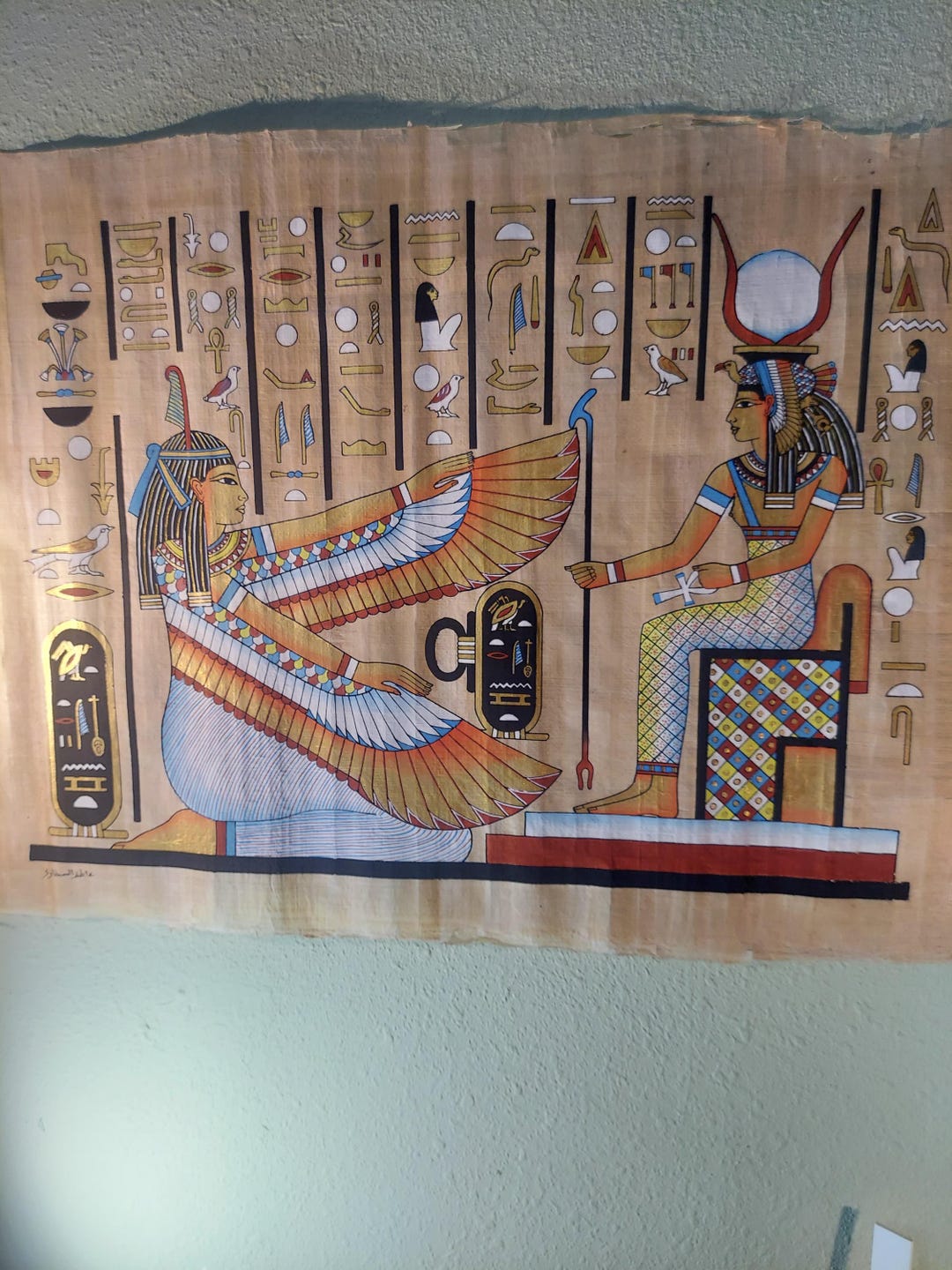 Hand Painted Egyptian Papyrus - Etsy