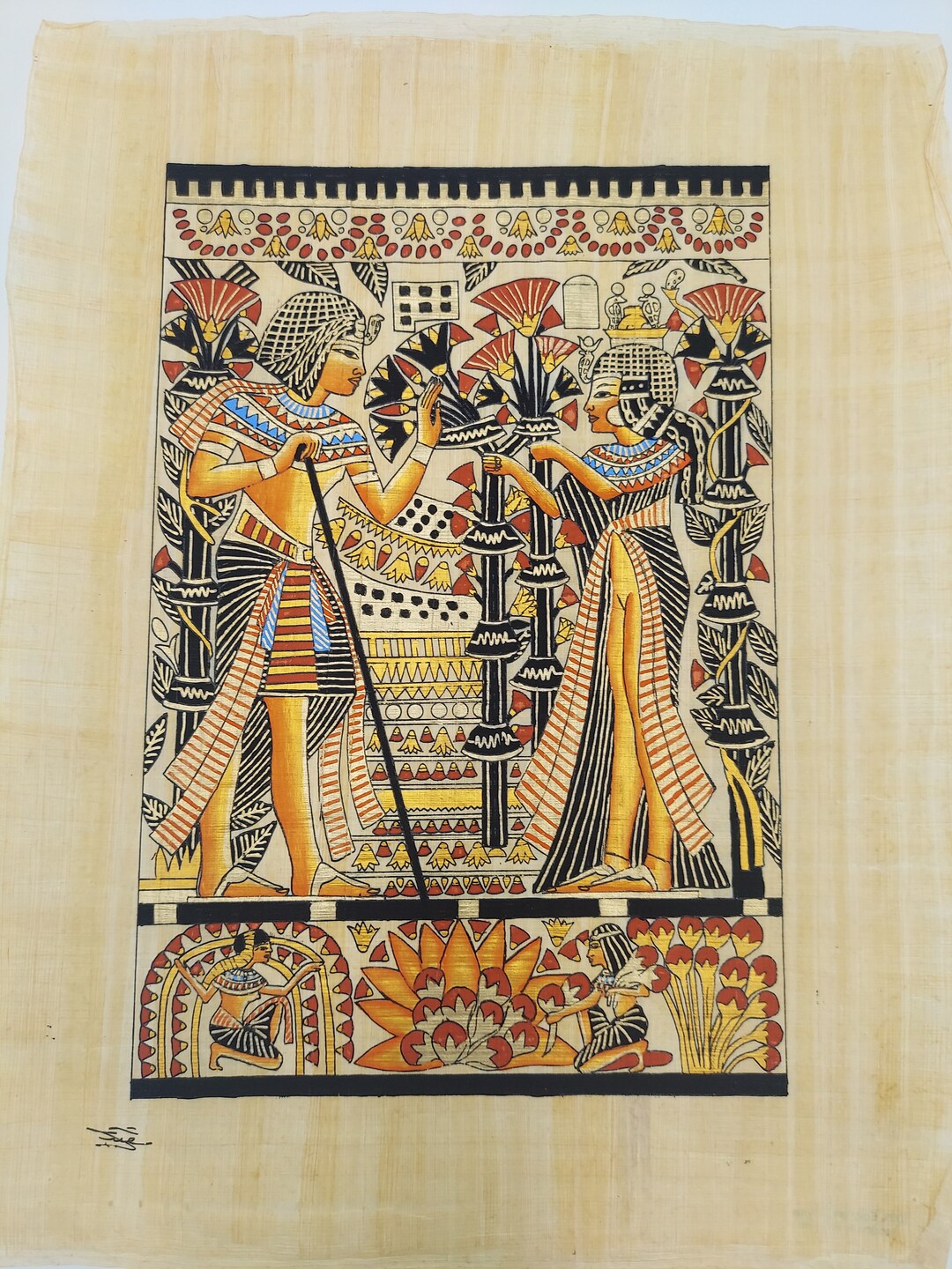 Hand Painted Egyptian Papyrus - Etsy
