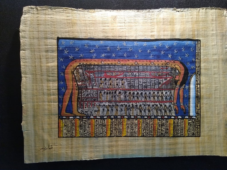 Hand Painted Egyptian Papyrus - Etsy