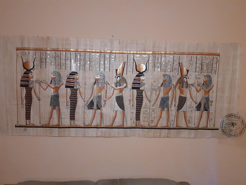 Giant Papyrus, a Replica of an Ancient Egyptian Pharaoh and Queens of ...