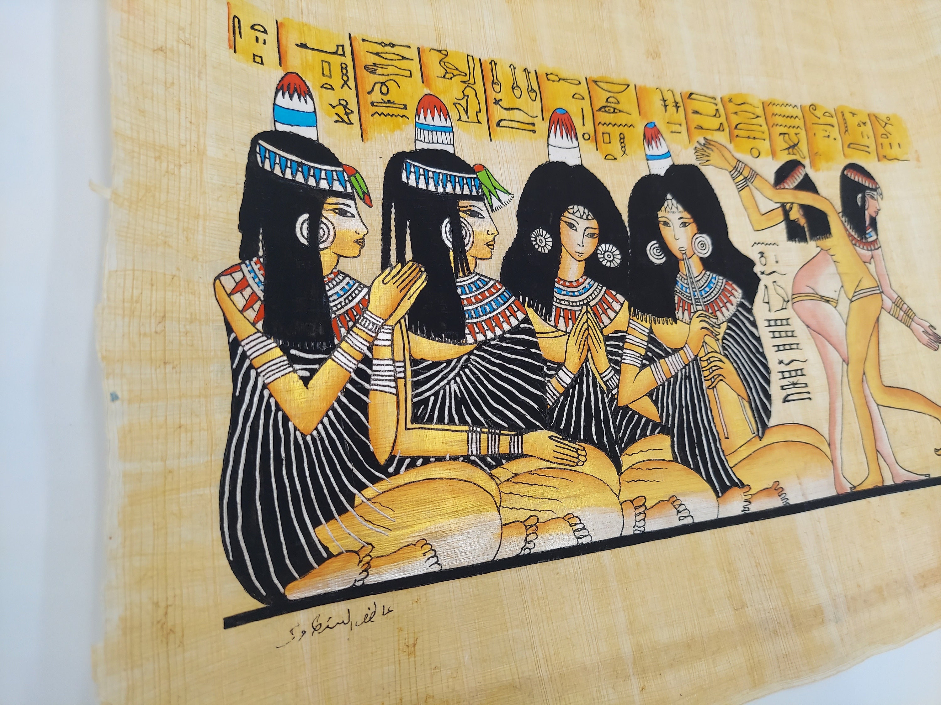Hand Painted Egyptian Papyrus - Etsy