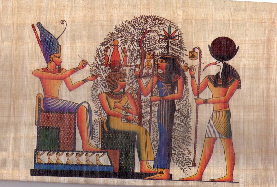 Egyptian Bastet Painted on Papyrus - Etsy