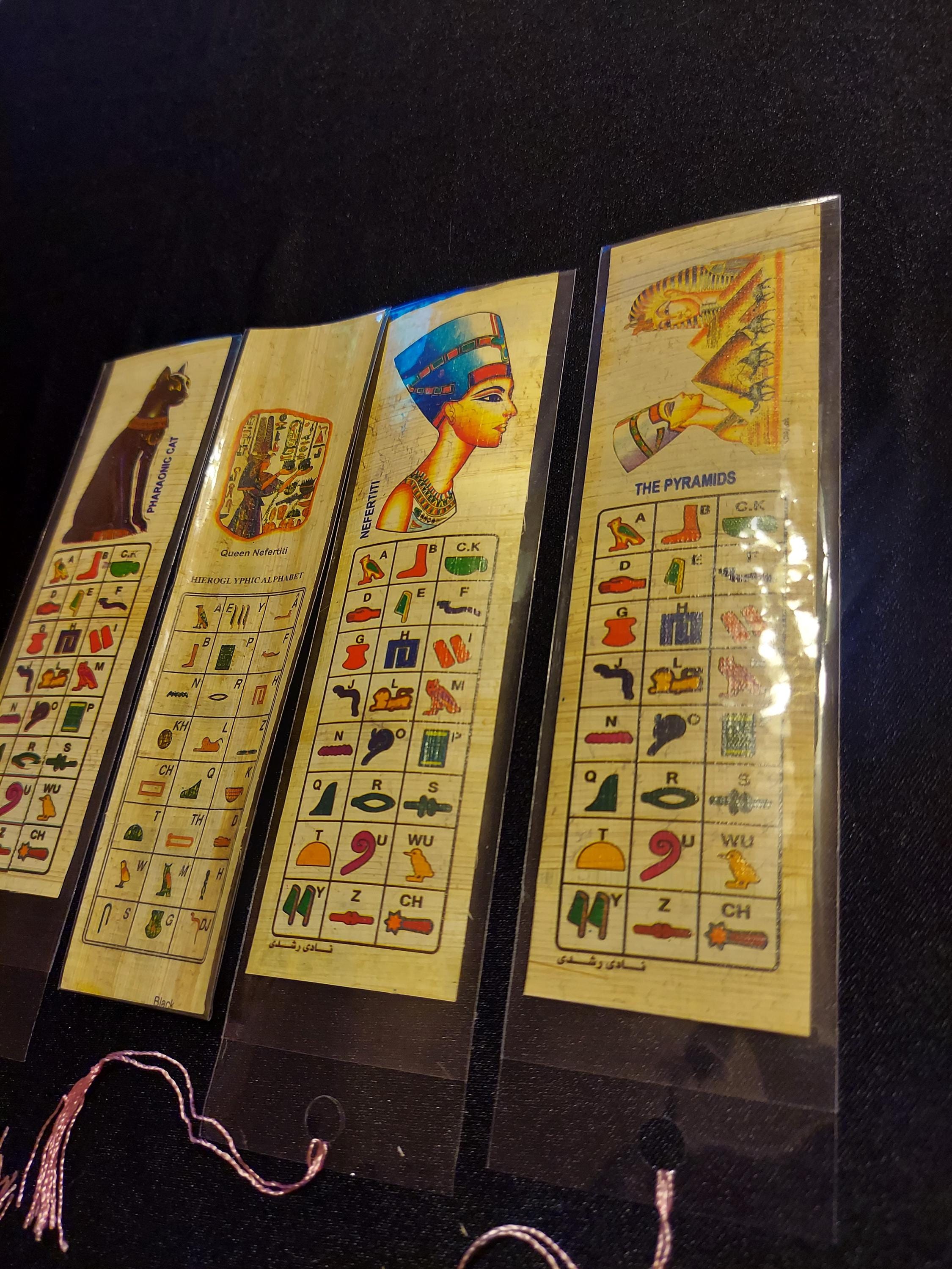 Egyptian Papyrus Bookmarks - Etsy