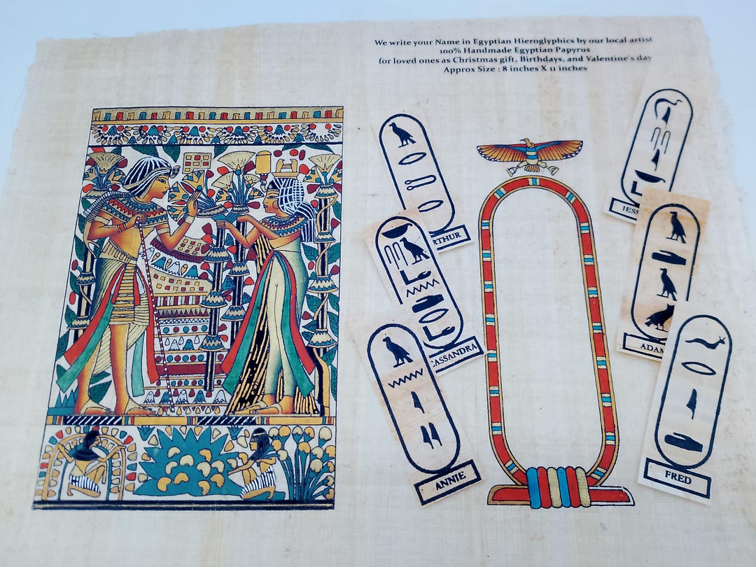 We Write Your Name in Egyptian Hieroglyphics - Etsy