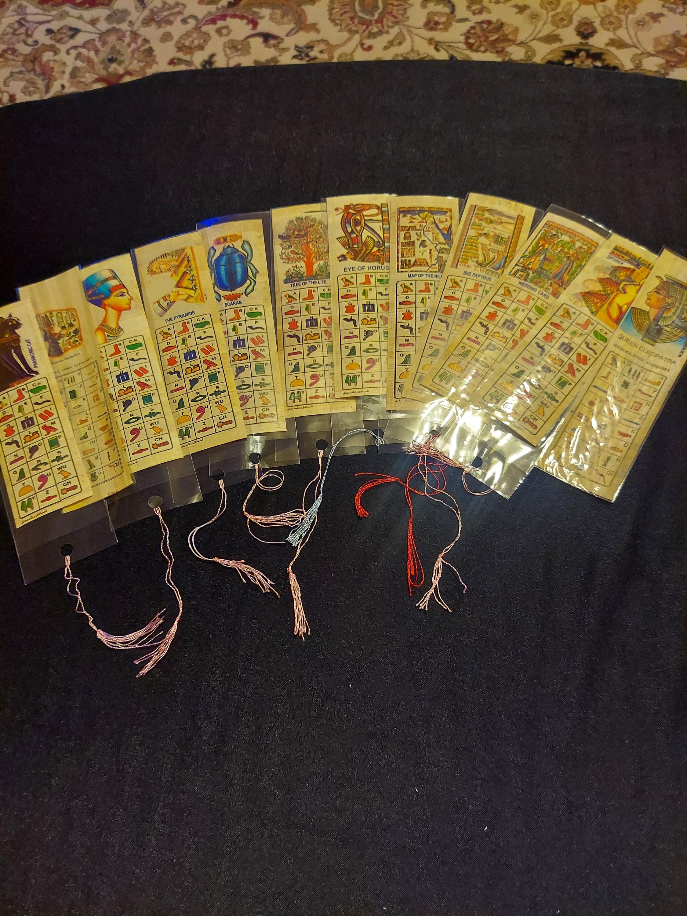 Egyptian Papyrus Bookmarks - Etsy