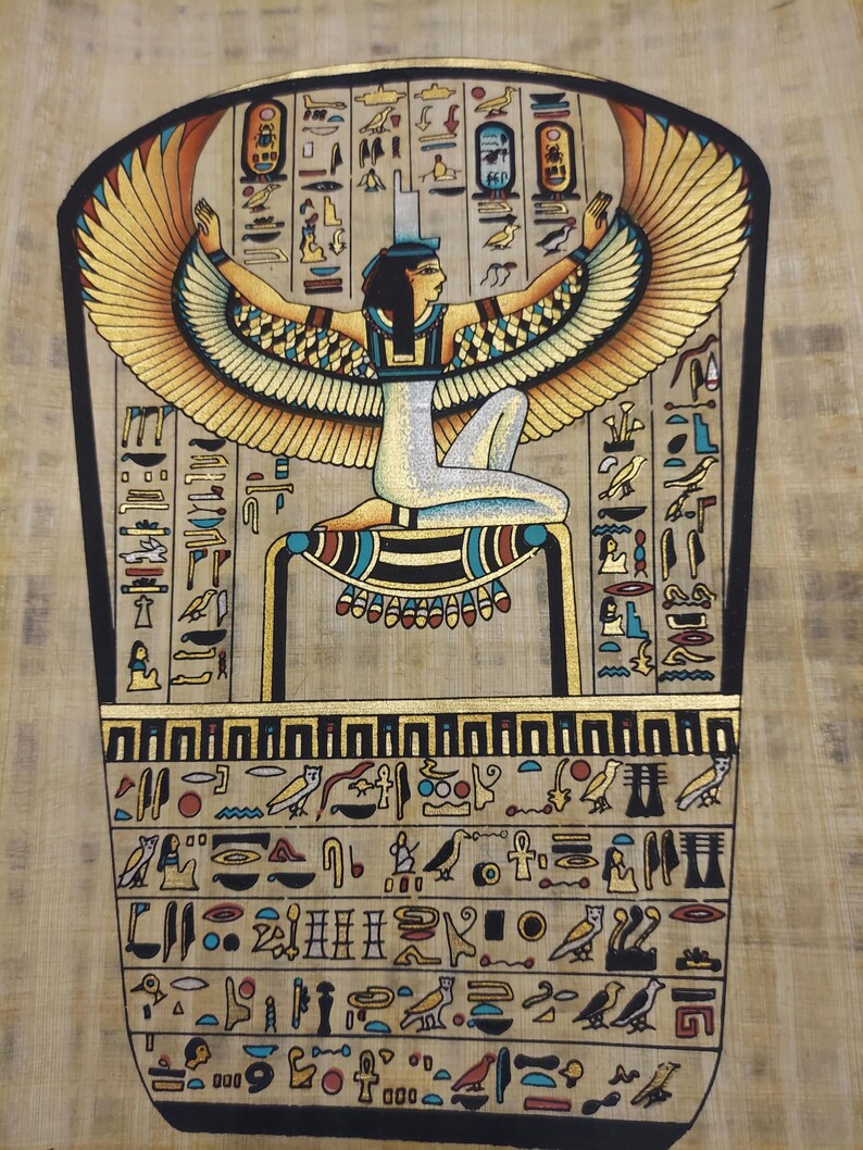 Hand Painted Egyptian Papyrus - Etsy