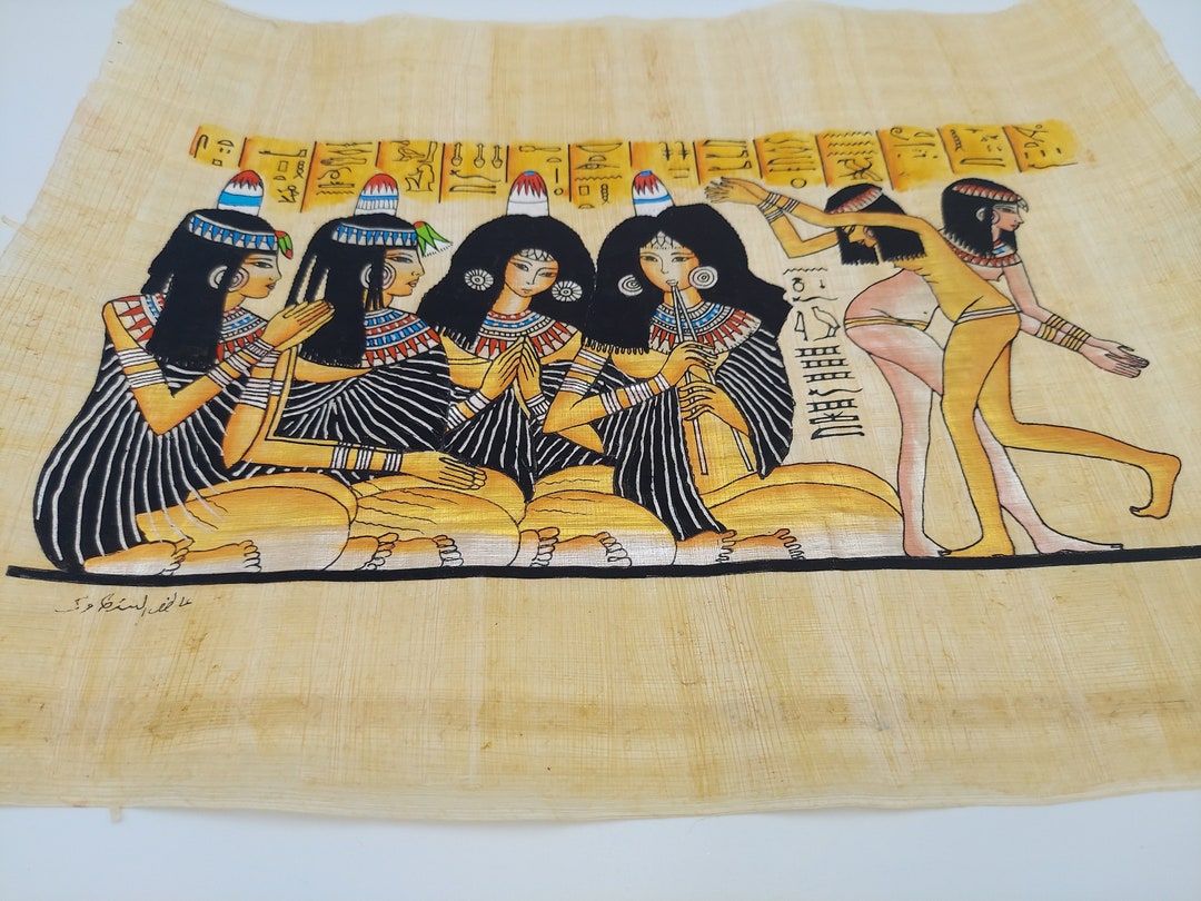 Hand Painted Egyptian Papyrus - Etsy