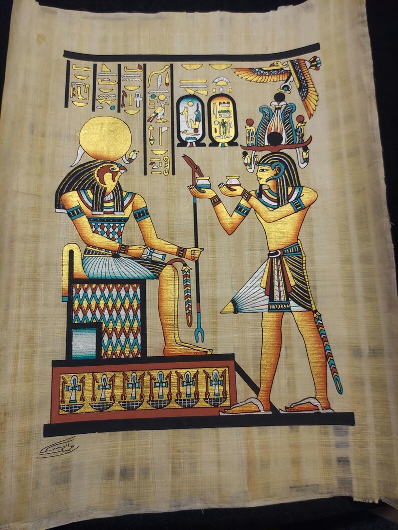 Hand Painted Egyptian Papyrus - Etsy