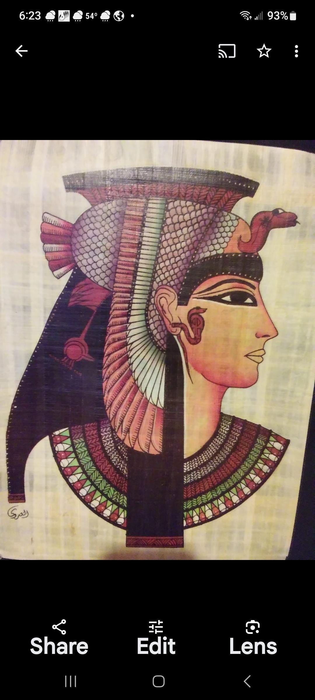Hand Painted Egyptian Papyrus - Etsy