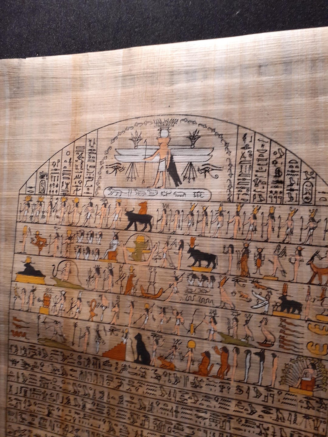 Hand Painted Magical & Powerful Egyptian Hieroglyphics on Papyrus - Etsy