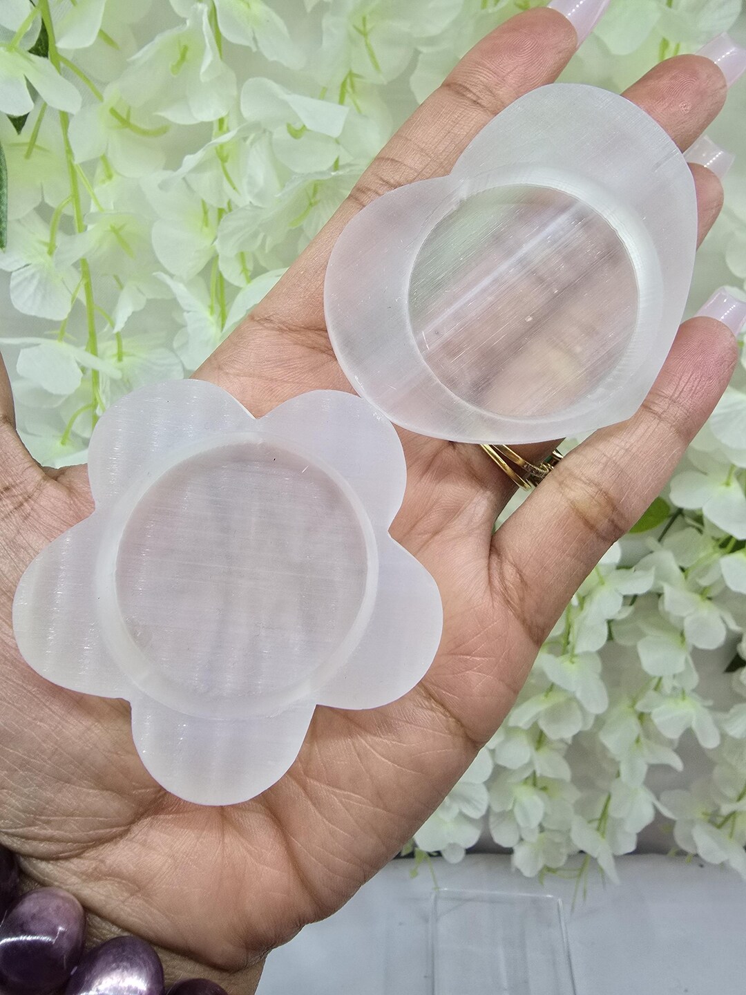 Satin Spar Tea Light Holder - Etsy