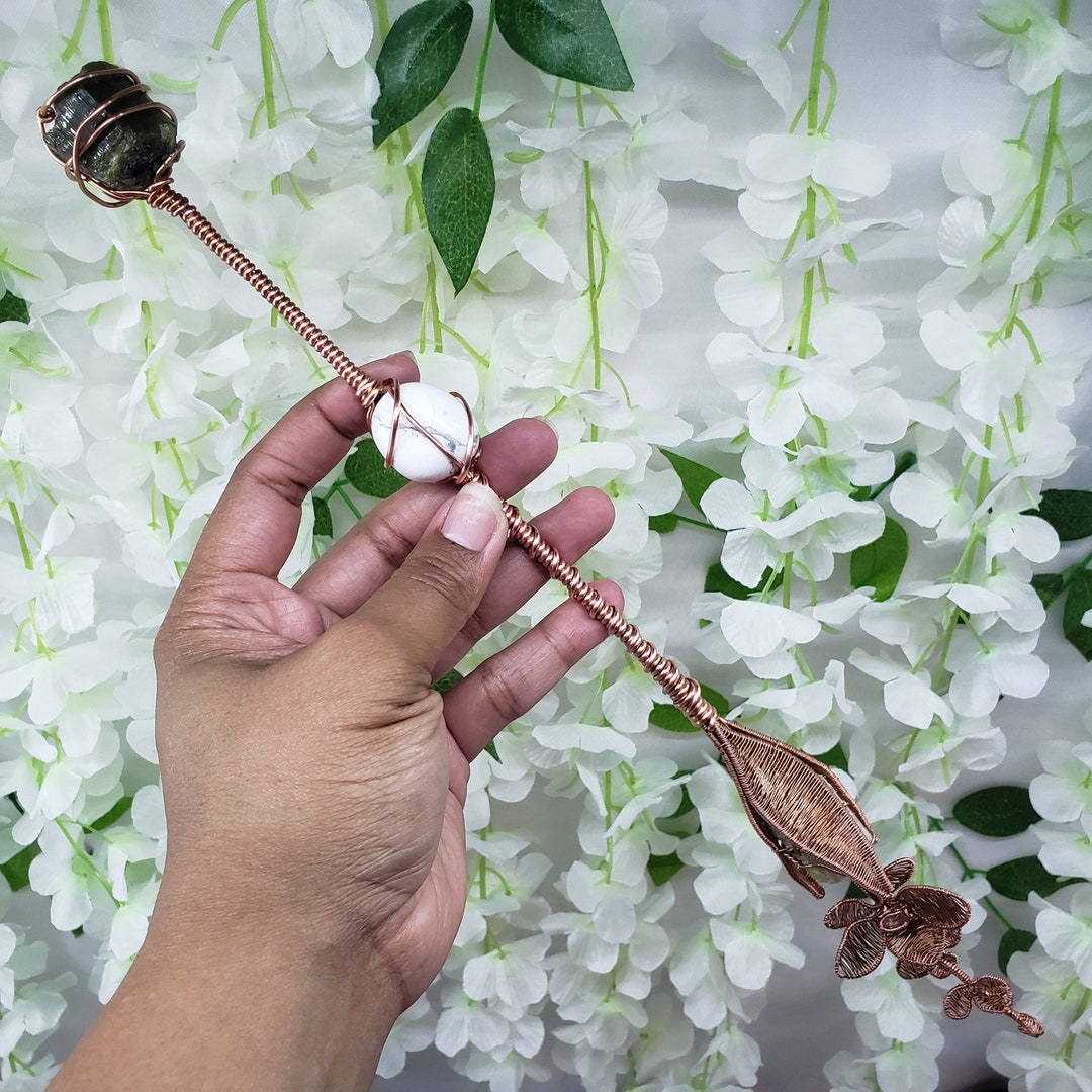 Orchid Wand Copper Wand - Etsy