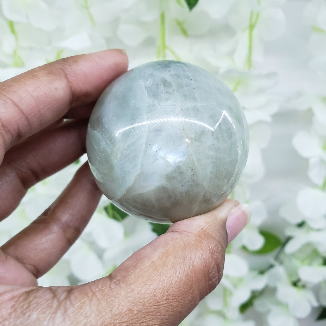 Green Moonstone Sphere - Etsy