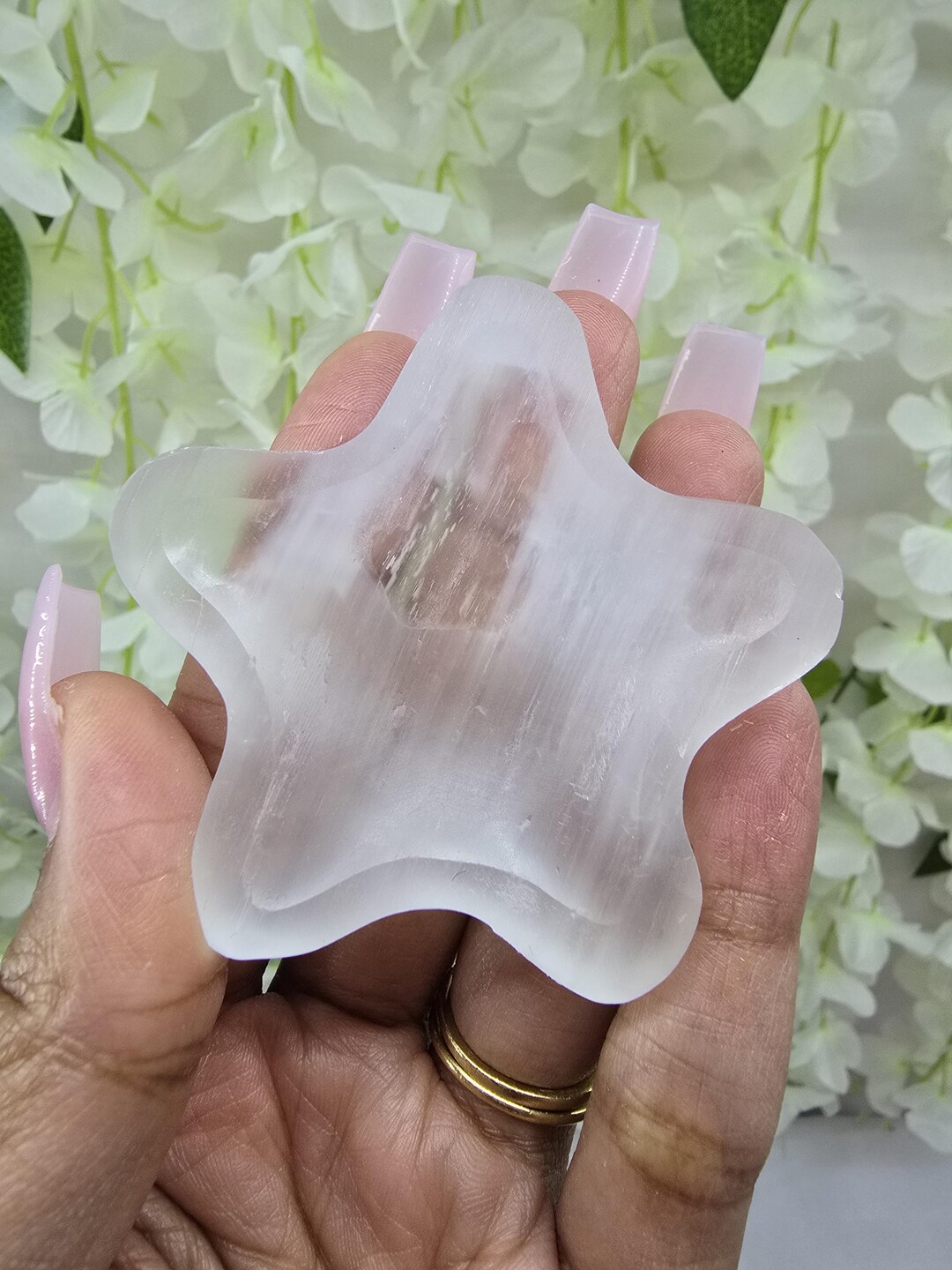 Satin Spar Mini Star Bowl - Etsy