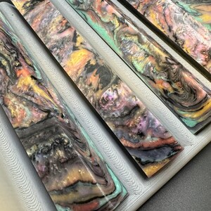 Pen Turning Blank, Alumilite Resin, Intense Abalone, Diamond Pen ...