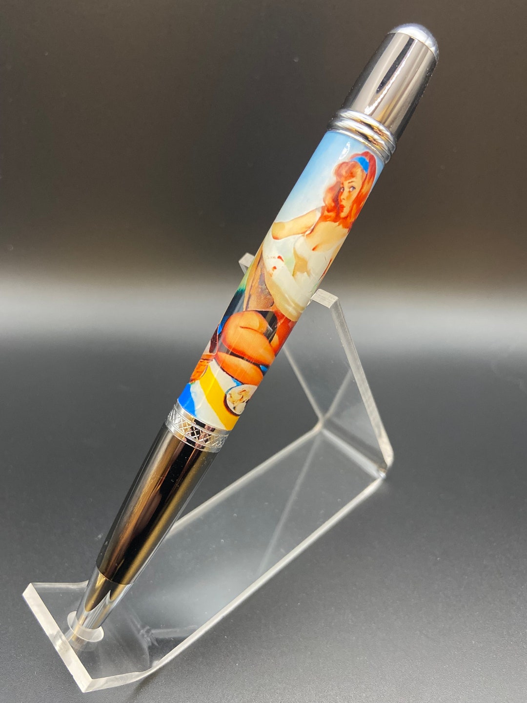 Bolígrafo Wall Street Twist hecho a mano, Gilbert Elvgren Pin Up Girl ...