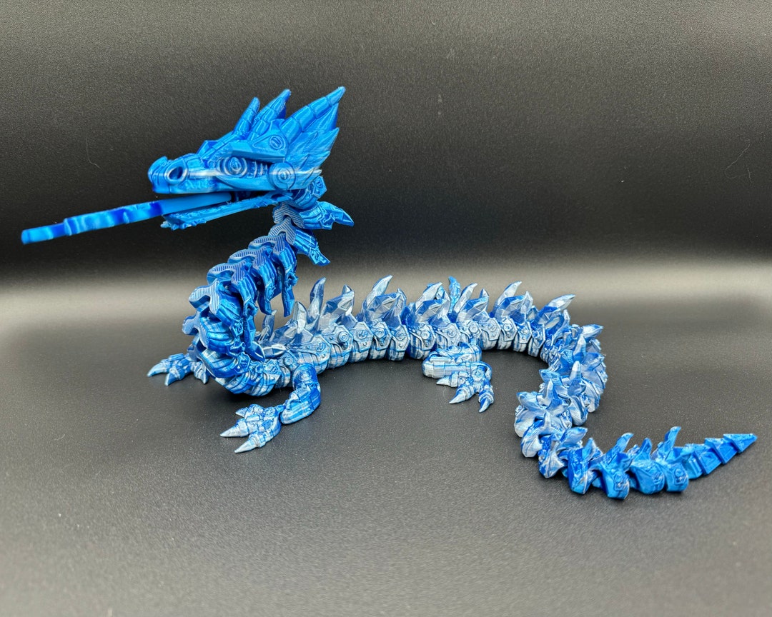 Mech Dragon, 3D Printed Articulated Dragon, Fidget Toy, Magic Bending ...