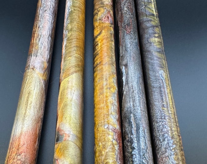 Bespoke Custom Pen Turning Blank, Twisted Metal, Alumilite Resin ...