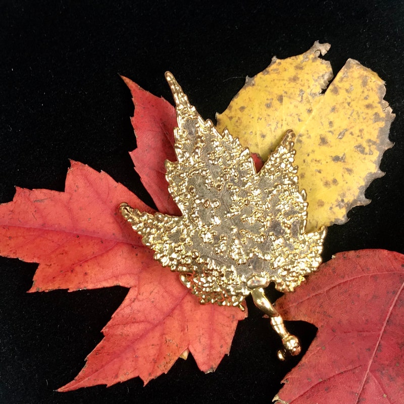 Autumn Leaf Brooch - Etsy