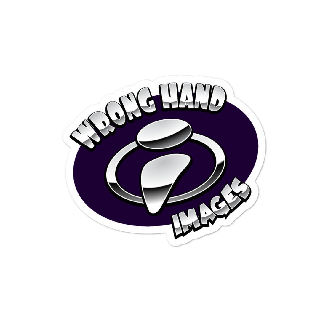 Wrong Hand Images- WHI Logo Indigo Bubble-free Stickers - Etsy