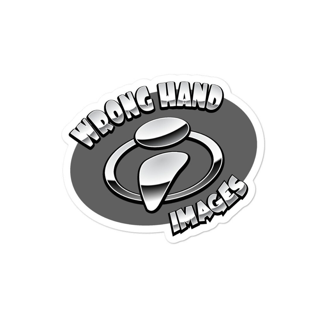 Wrong Hand Images- WHI Logo Grey Bubble-free Stickers - Etsy