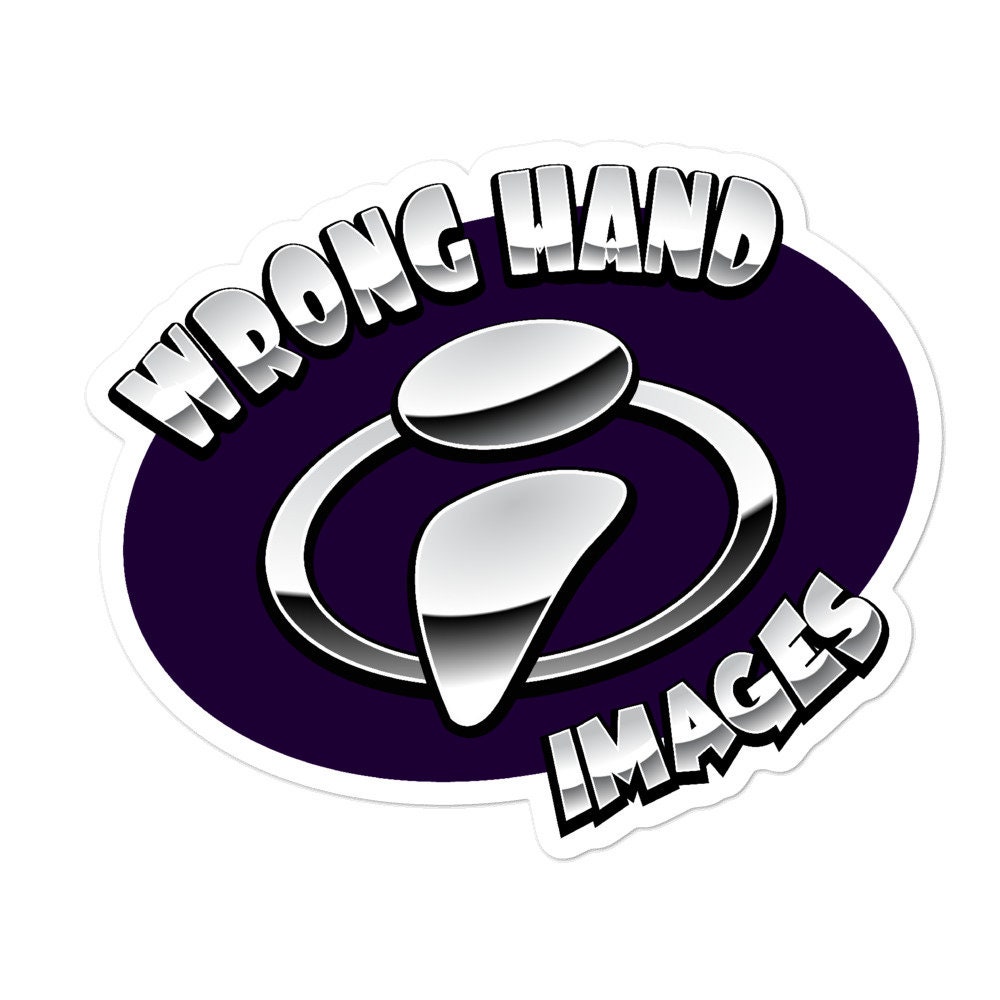 Wrong Hand Images- WHI Logo Indigo Bubble-free Stickers - Etsy